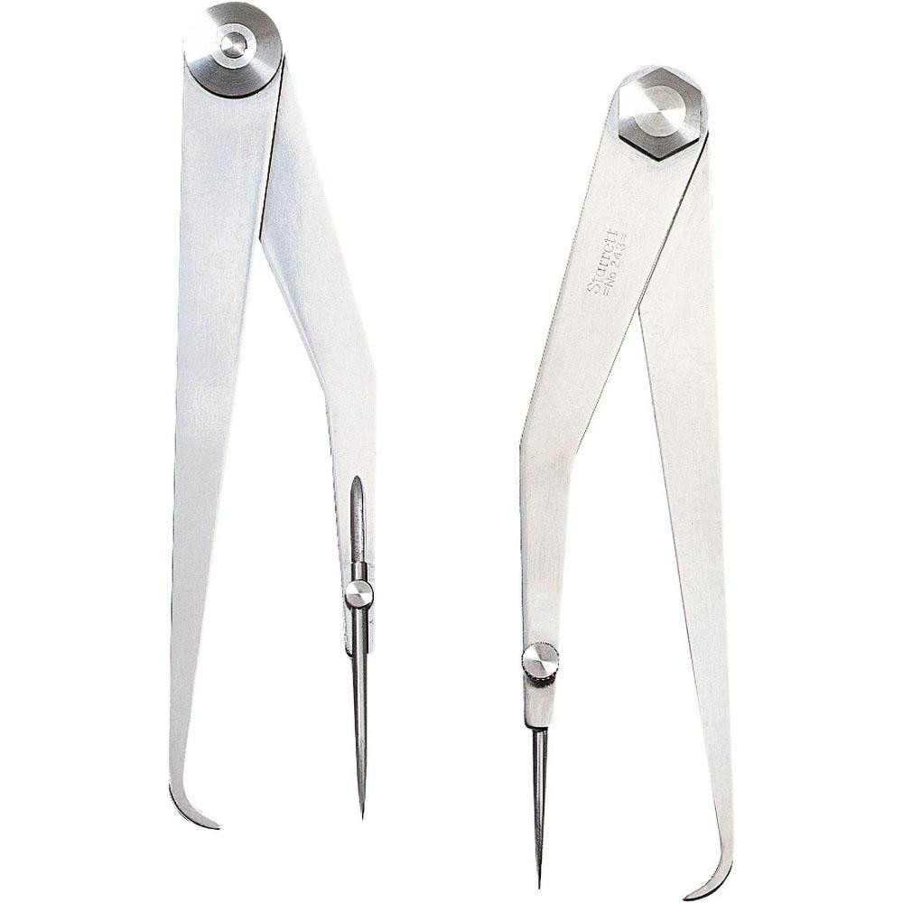Starrett 6 Inch Leg, Firm Joint, Steel, Polished, Hermaphrodite Caliper ...