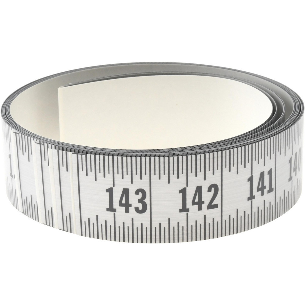 Made in USA 12 Ft. Long x 1-1/4 Inch Wide, 1/16 Inch Graduation, Silver ...