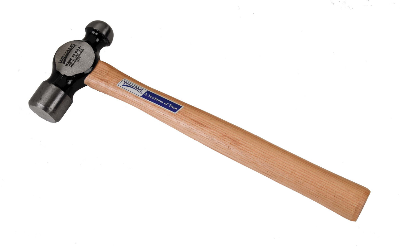 Williams Industrial Tools 24 oz Ball Pein Hammer with Wood Handle ...