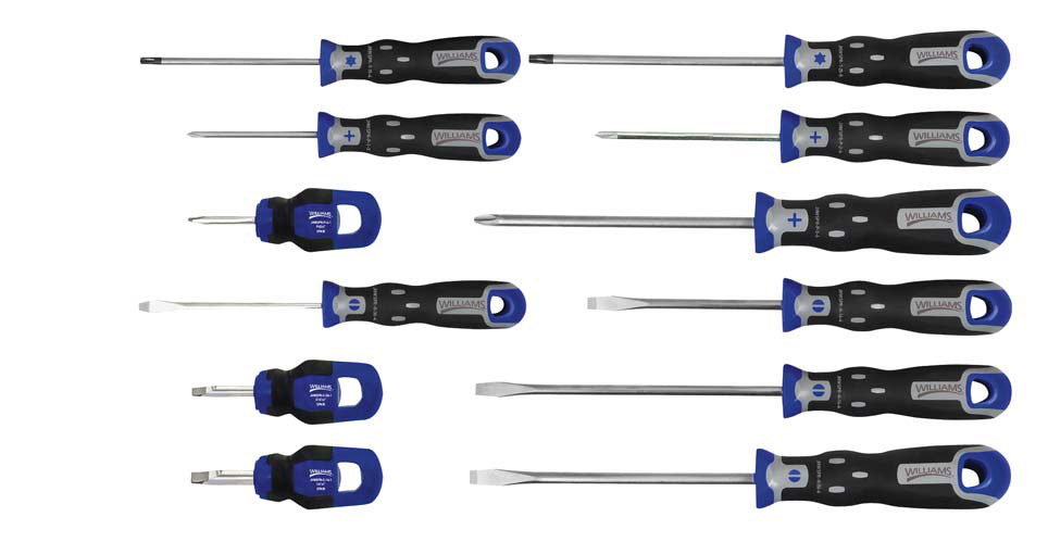 Williams Industrial Tools 12 pc SUPERTORQUE Combination Screwdriver Set ...