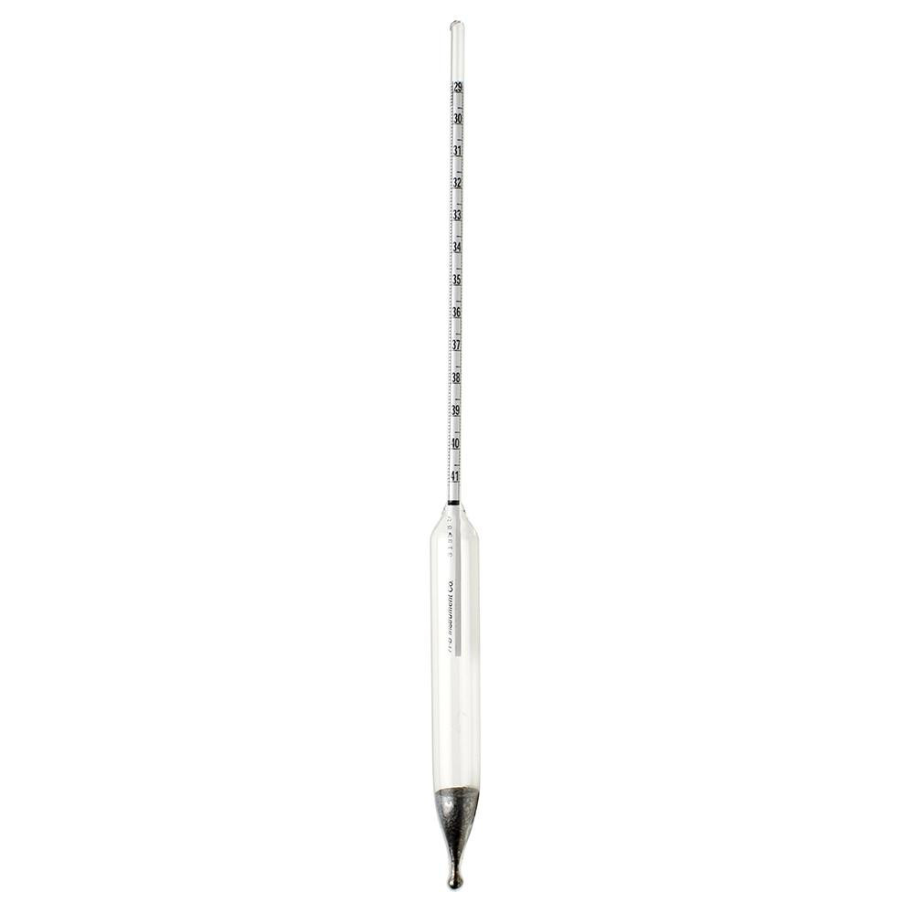 H-B Instrument 305mm Long, Steel Baume Heavy Hydrometer 1 Graduation, 0 ...