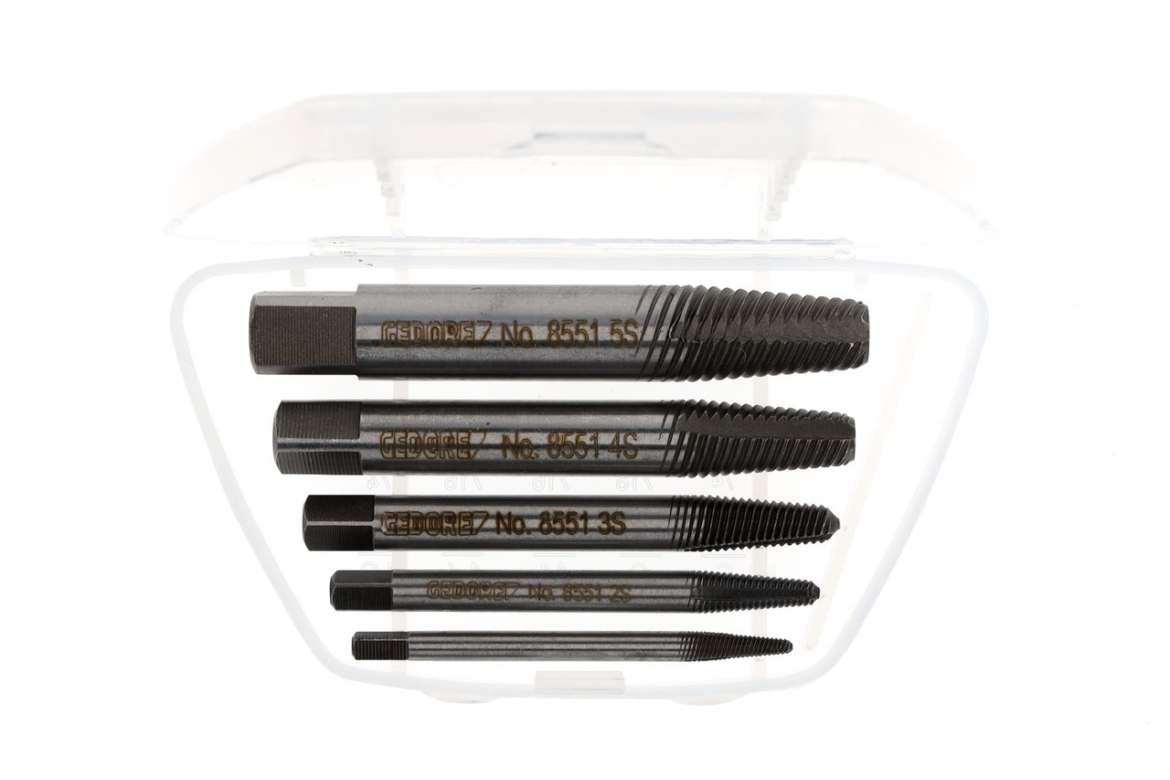 Gedore 8551 S-005 Screw extractor set 5 pieces M3-M18 - 2659336 | Penn ...