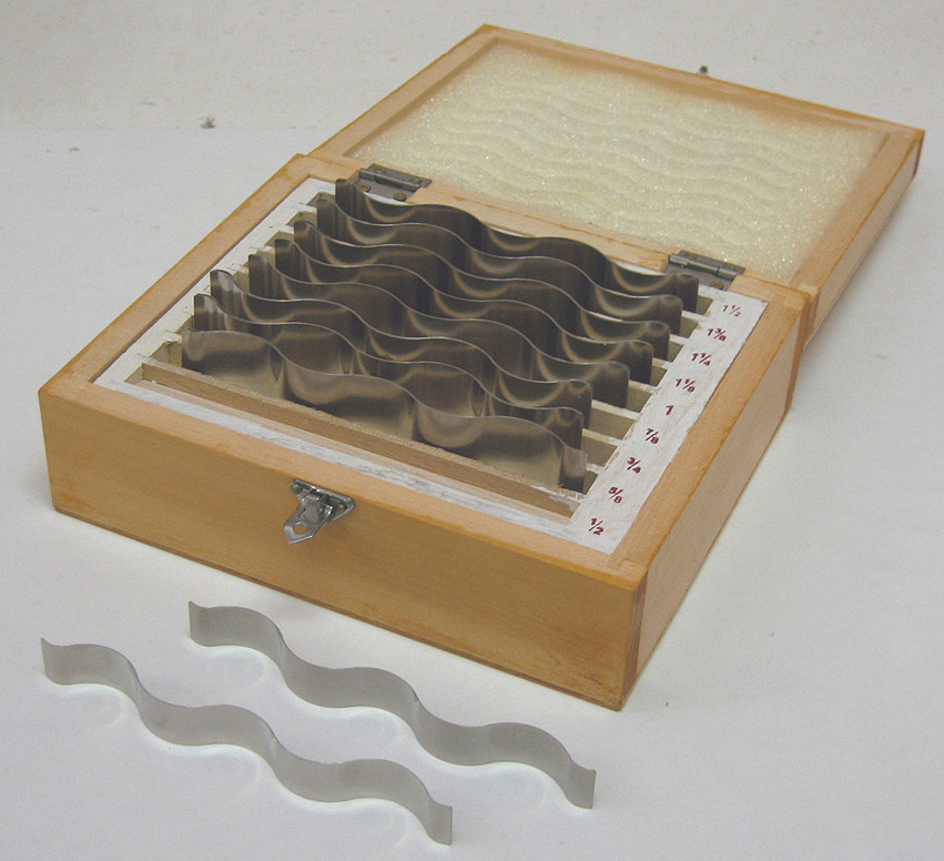 Precise Wavy Parallel Set - 9 Pairs In Wood Case - PWP-430 - Penn Tool ...