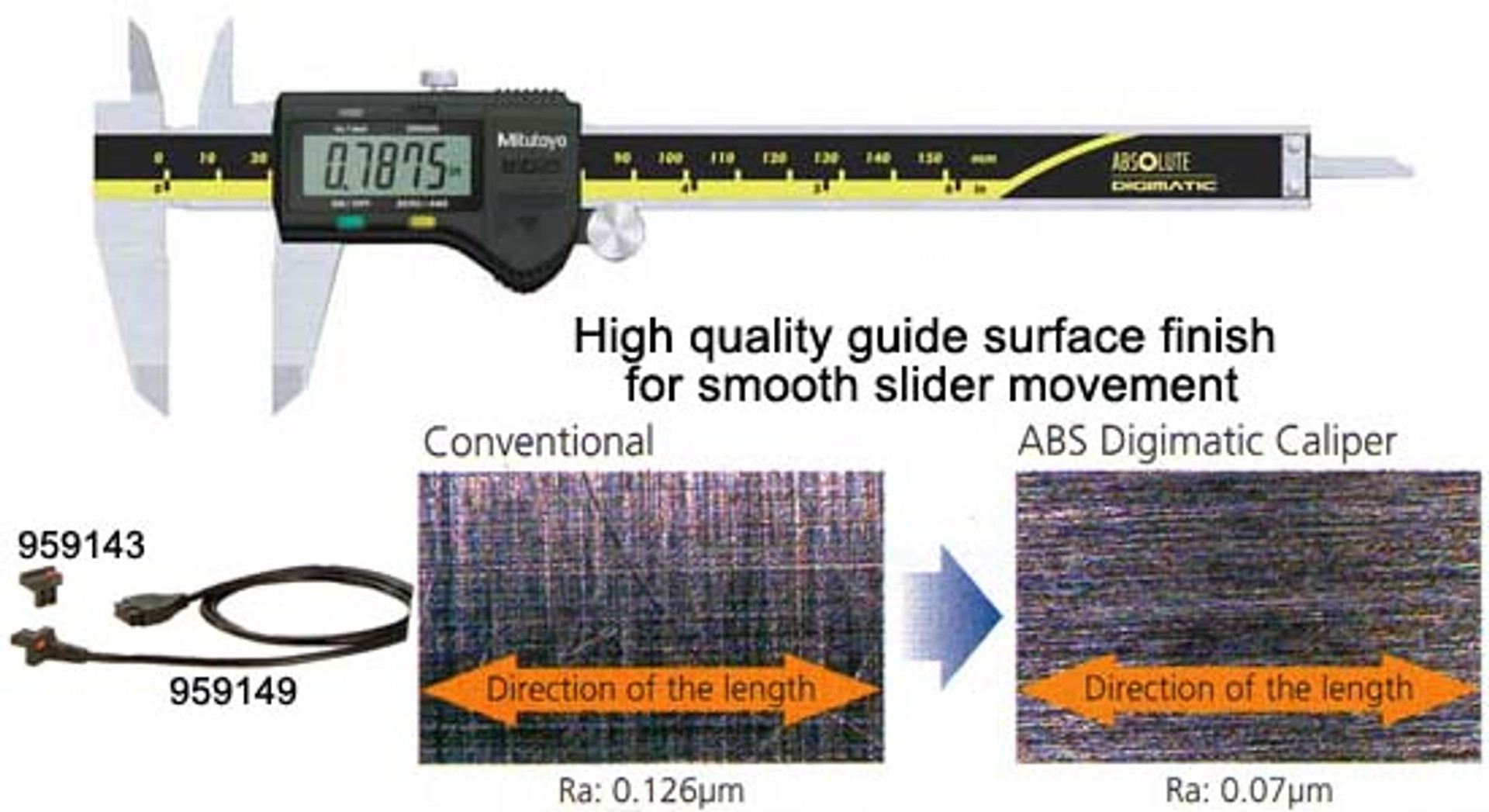 Mitutoyo Digital Calipers, ABSOLUTE Digimatic Caliper Series 500| Penn Tool Co., Inc