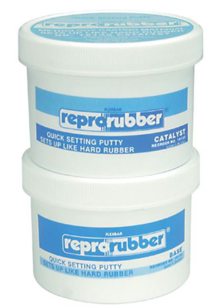 Flexbar Reprorubber Quick Set Putty Kit, Blue, 256 ml. Jar - 16130 ...