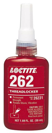 LOCTITE 262 Threadlocker, High Strength Model #26231, 50 ml. Tube| Penn ...