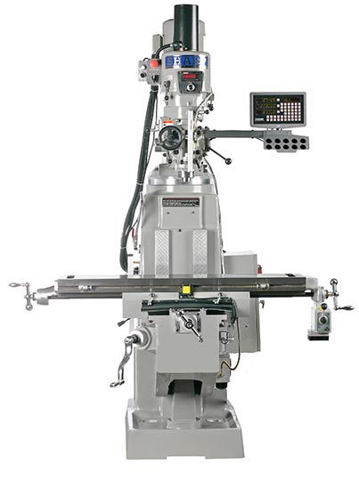 Sharp Industries 10" x 50" Table Premium Vertical Knee Mill with 3 Axis ...