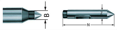 Rohm Standard Center for Face Driver, Series 680-40 .427" Dia ...