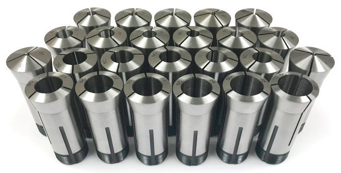 Precise 5C Round Collet Set, Metric, 24 Pieces, 3 to 26mm by 1mm - 3903 ...