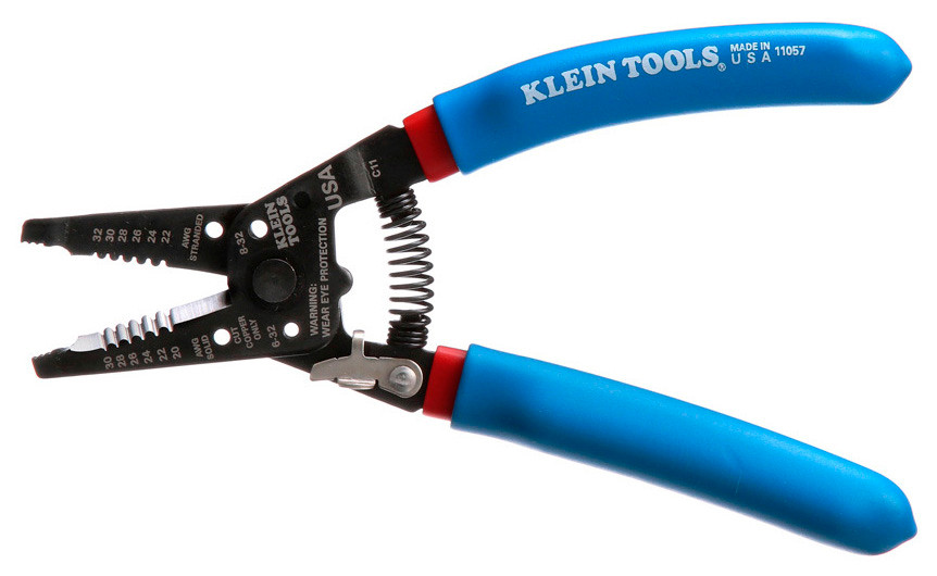 Klein Tools Klein-Kurve® Wire Strippers #11057, 30 to 20 AWG Solid, 32 ...