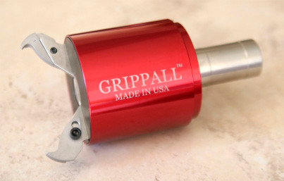 Large Grippall™ Two Finger CNC Bar Puller, 32mm Round Mounting Shank ...