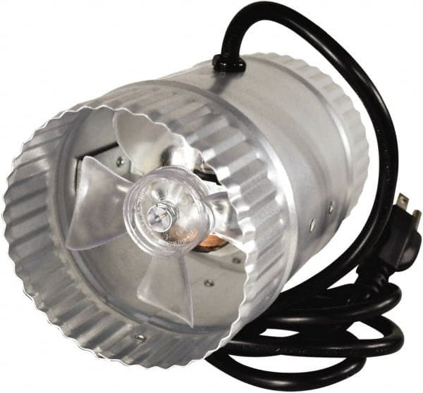 Suncourt 4" Diam, 0.3 Amp, 120 Volt Duct Fan 65 CFM, Single Speed ...