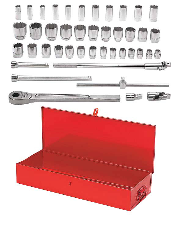 Williams Industrial Tools 43 pc 1/2" Drive -Point SAE Shallow and Deep ...