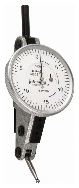 Interapid Test Indicator 312B-1, Horizontal, 0.060" Range, 1-1/2" Dia ...