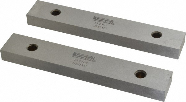 SPI Precision Steel Parallels, Matched Pair, 1/2" Thick x 6" Long, 1 ...