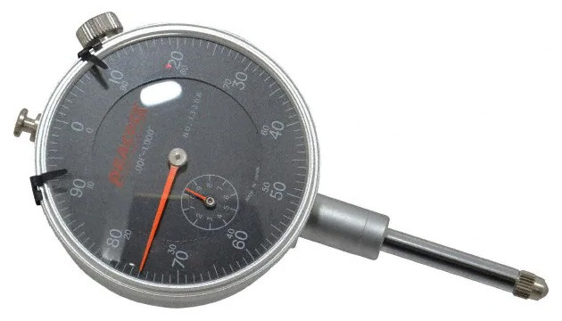 Peacock Lug Back Dial Indicator 1330B, AGD 2, 1.000" range, 0-100 ...