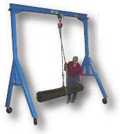 Vestil Adjustable Steel Gantry Crane, 8000 lbs. Capacity, 10 ft. Beam ...