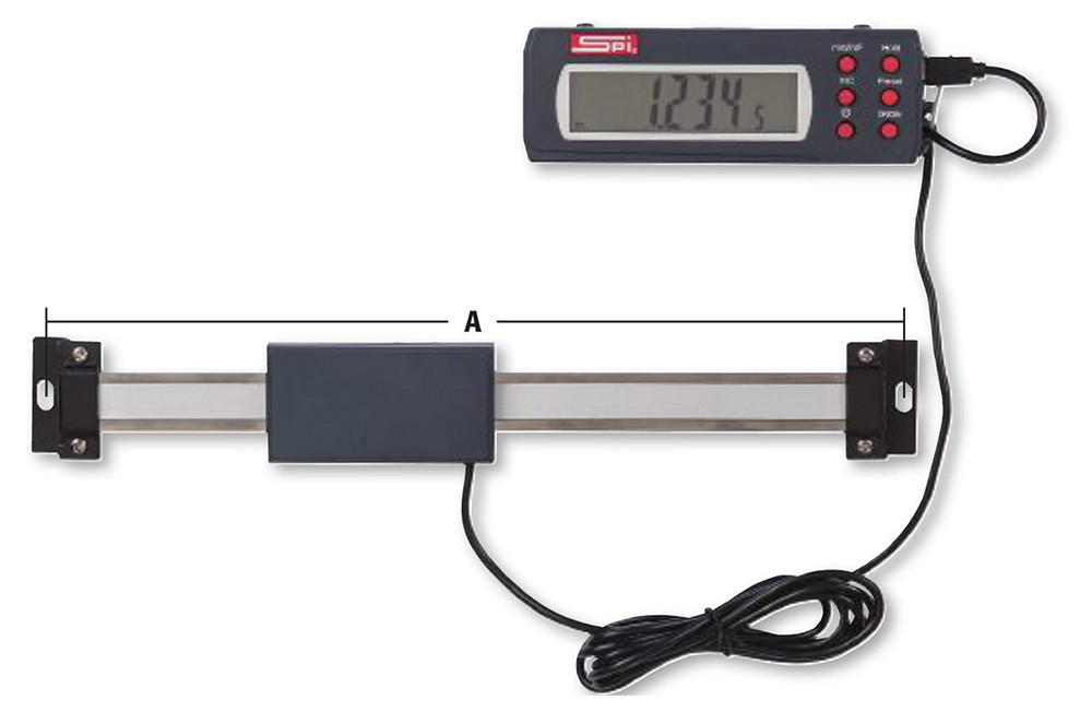SPI Absolute Digital Scale with Remote Readout, 0-20"/508mm - 15-978-0 ...