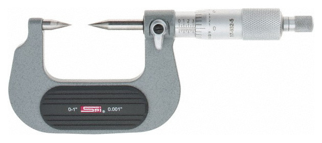 SPI Point Micrometer, 0-1" - 17-932-5| Penn Tool Co., Inc