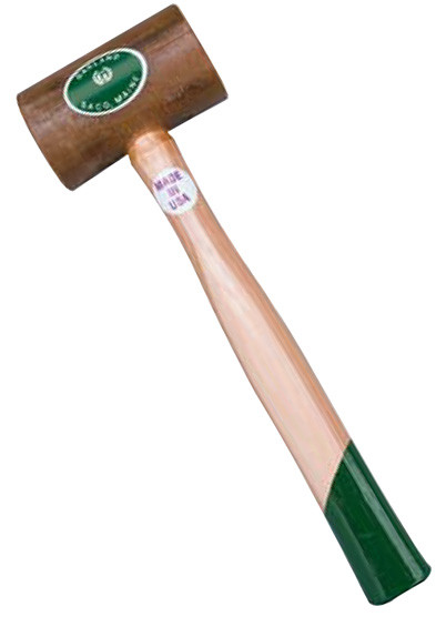 Garland Weighted Rawhide Mallet, 1-3/4" Face dia., 16 oz. - 60-086-6 ...