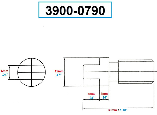 Precise Tang Screw, M10 X 1.5 Thread for MT2 Draw Bars - 3900-0790 ...
