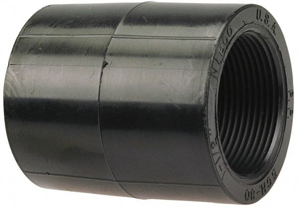 NIBCO 1/2" Polypropylene Plastic Pipe Coupling Schedule 80, FPT x FPT ...