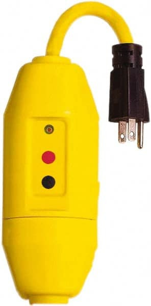 Tower Manufacturing 1 Outlet, 125 Volt, 15 Amp, Yellow, Load Side User ...