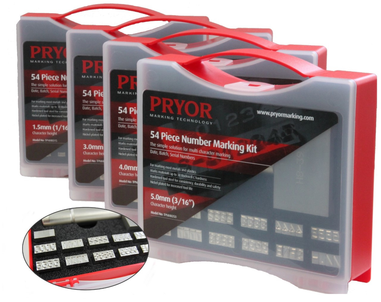 Pryor 54 Piece Number Marking Kits| Penn Tool Co., Inc