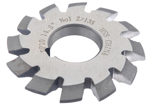 Precise 14.5º & 20º Pressure Angle Involute Gear Cutters