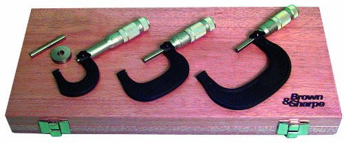 Brown & Sharpe Value-Line Micrometer Set Inch 0-3" With Standards - 599 ...