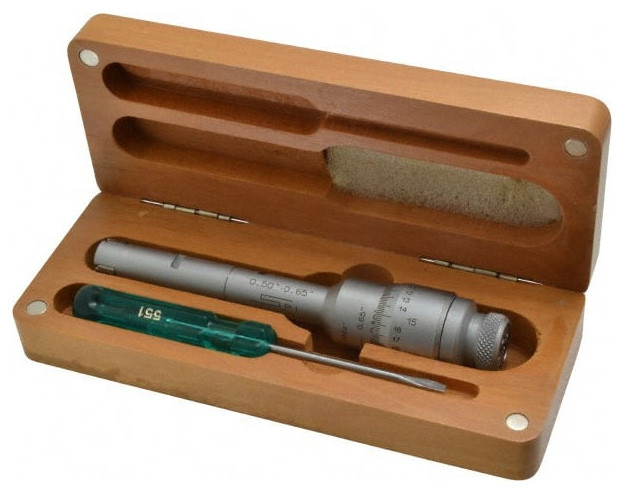 SPI 3-Point Hole-Mike Inside Micrometer, 0.500 - 0.650" - 10-721-9 ...