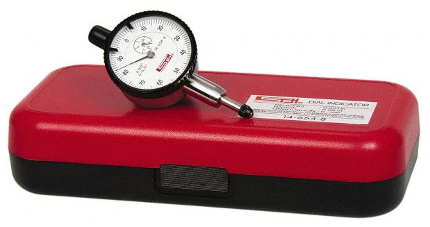SPI Standard Dial Indicator, 0.250" Range, 0-100 Reading - 14-654-8 ...