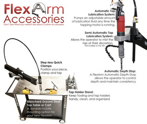FlexArm Pneumatic Tapping Arms| Penn Tool Co., Inc