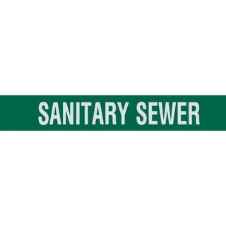 Made in USA Pipe Marker with Sanitary Sewer Legend and Arrow Graphic 1 ...