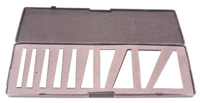 Mitutoyo Angle Block Set, +/- 20 Seconds Accuracy, 12 Piece Set - 981 ...