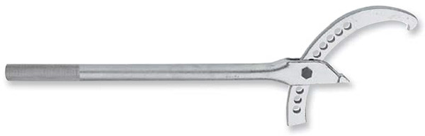 FACOM Adjustable Heavy-Duty Hook Spanner Wrench #119.3/4, 8-21/32" to ...