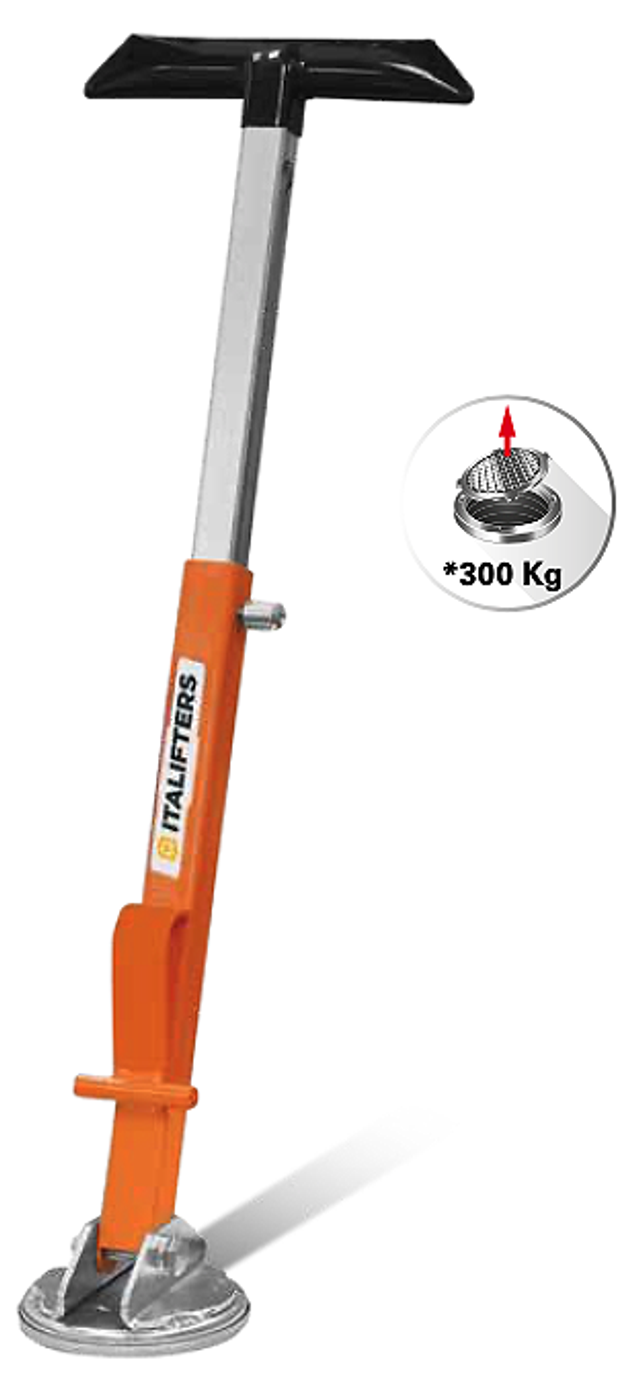 ITALIFTERS XT4 Nano Magnetic Manhole Cover Lifter, 650 lb. Lift Capacity - K0535