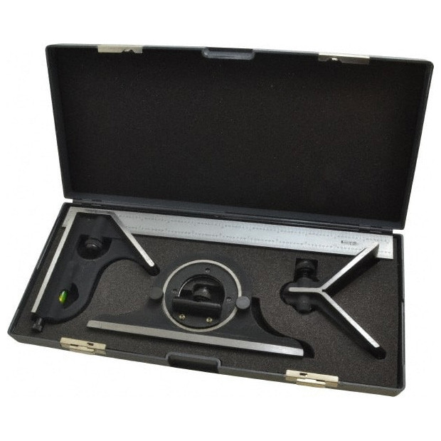 SPI Combination Square Set, 4 Piece, with Cast Iron Head, 12" E/M - 13 ...