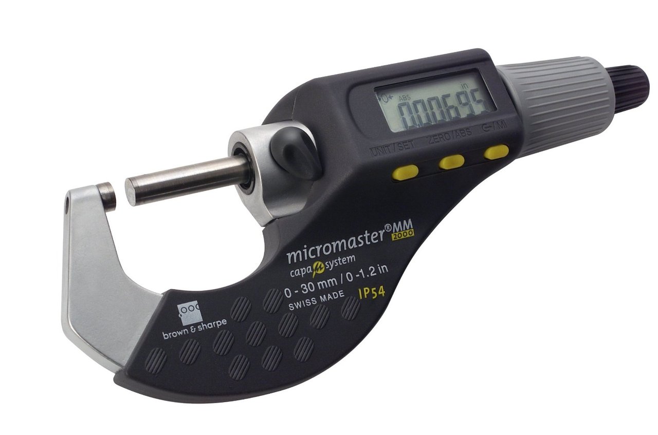 Deep Calipers Shars 1-2 Inch Electronic Deep Throat Micrometer - .0001 ...