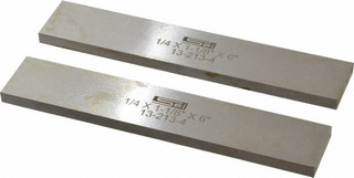 SPI Precision Steel Parallels, Matched Pair, 1/4" Thick x 6" Long, 1-1/ ...