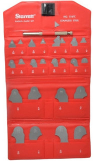 Starrett Radius Gage Set S167CHZ - 10-963-7| Penn Tool Co., Inc