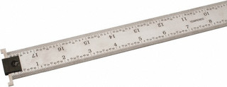 SPI Adjustable Hook Rule, Satin Chrome Finish, 18" 4R - 13-938-6| Penn ...