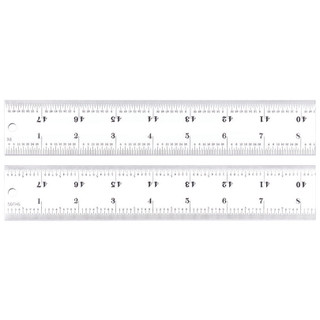 Starrett 48" Heavy Spring-Tempered Steel Rule C416R-48, 16R Graduation ...