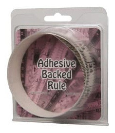 Mylar Adhesive Backed Rule, Horizontal, Left to Right, 1/16" Grad., 3 ...