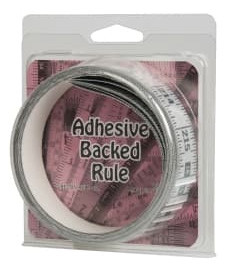 Mylar Adhesive Backed Rule, Horizontal, Left to Right, 1/16" Grad., 18 ...