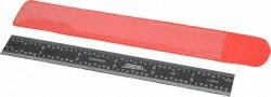 SPI Rigid Steel Rule, EZ View Finish, 6" 5R - 13-892-5| Penn Tool Co., Inc