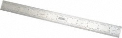 SPI Rigid Steel Rule, Tempered Steel Finish, 12" 4R - 14-464-2| Penn ...
