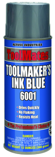 Crown #6001 Toolmakers Ink, Blue, 12 oz Aerosol - LP50-6001| Penn Tool ...