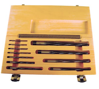 Precise H.S.S. 11 Piece Spiral Flute Taper Pin Reamer Set - #0 to #10 ...