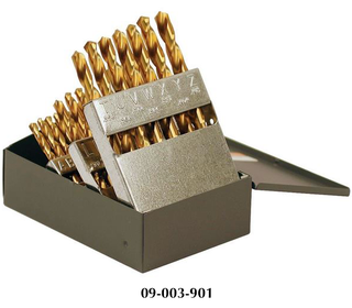 Rushmore USA 26 Piece A to Z TiN Coated 118° Jobbers Length Twist Drill ...